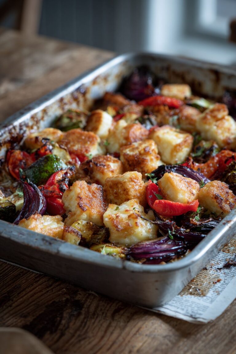 Hairy Bikers Halloumi Tray Bake Recipe - Hairy Bikers Recipes